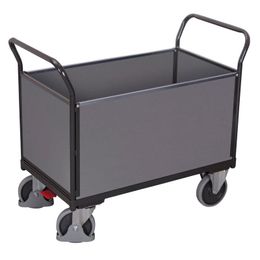 VARIOfit Vierwandwagen 500 kg Traglast Typ M + EasySTOP - Anthrazitgrau
