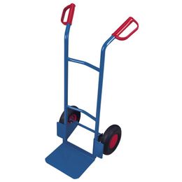 VARIOfit Stahlrohr-Sackkarre 200 kg Luftbereifung - Enzianblau