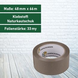 6 x Klebeband PVC (braun) (0,0528 &euro; pro 1 m)