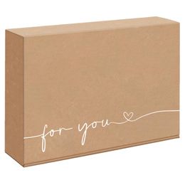 25 x Pr&auml;sentkarton "For You'' f&uuml;r 3 Flasche 360 x 250 x 95 mm