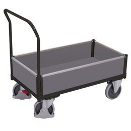 VARIOfit Kasten-/ B&uuml;gelwagen Typ S + EasySTOP - Anthrazitgrau