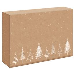 25 x Pr&auml;sentkarton "B&auml;umchen' f&uuml;r 3 Flasche 360 x 250 x 95 mm