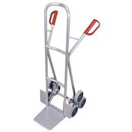VARIOfit Alu Treppenkarre 200 kg mit 2 dreiarmigen Radsternen (VG) - Silber