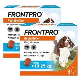 Frontpro 68 mg Kautabletten f.Hunde >10-25 kg (2x3 St) 2 St