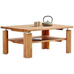 CARRYHOME Couchtisch, Kernbuche, Holz, Kernbuche, massiv, rechteckig, eckig, 68x45x100 cm, Holzm&ouml;bel, Holztische, Couchtische Holz