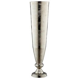 Ambia Home Bodenvase, Nickel, Metall, konisch, 92.5 cm, zum Stellen, auch f&uuml;r frische Blumen geeignet, Dekoration, Vasen, Bodenvasen