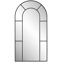 Landscape Wandspiegel, Schwarz, Metall, Glas, Holzwerkstoff, 100x184x2.5 cm, Reach, Bsci, Spiegel, Wandspiegel