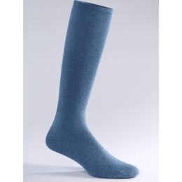 w&auml;schepur Damen Kompressionskniestrumpf blau Gr&ouml;&szlig;e 39-42