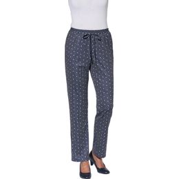 CR&Eacute;ATION L Damen Jerseyhose in Schlupfform marine-gemustert Gr&ouml;&szlig;e 20
