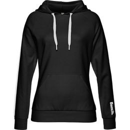 Damen Kapuzensweatshirt schwarz-wei&szlig; Gr&ouml;&szlig;e 32/34