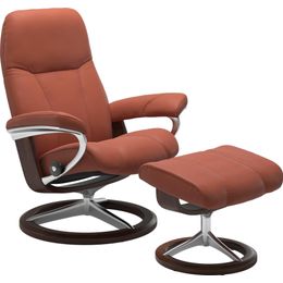 Relaxsessel stressless "Consul", rot (henna paloma), B:82cm H:102cm T:72cm, Leder BATICK: BATICK ist ein leicht korrigiertes, durchgef&auml;rbtes und genarbtes M&ouml;belleder, bei dem die meisten Unebenheiten und Spuren in der Regel entfernt wurden.;Leder PALOMA: PALOMA ist ein durchgef&auml;rbtes Semianilin-M&ouml;belleder mit nat&uuml;rlicher Narbung.;ROHLEDER Stoff Q2 FARON: Ein fester zuverl&auml;ssiger Boucl&eacute; mit einem s