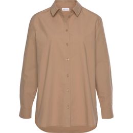 Lascana Damen Hemdbluse beige, Gr&ouml;&szlig;e 34