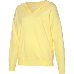 Lascana Damen Strickpullover gelb Gr&ouml;&szlig;e 32/34