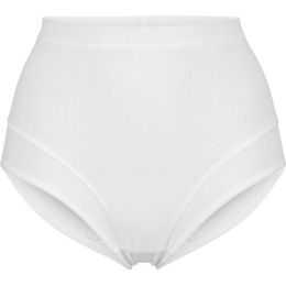 w&auml;schepur Damen Taillenslip mit breitem, weichem Bund wei&szlig; Gr&ouml;&szlig;e 46