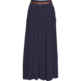 CR&Eacute;ATION L Damen Schlupfrock mit passendem G&uuml;rtel nachtblau Gr&ouml;&szlig;e 48