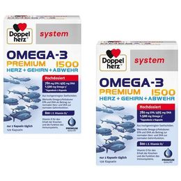 Queisser Doppelherz Omega-3 Premium 1500 system Kapseln Set 240 St