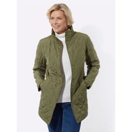 WITT Damen Steppjacke in Longform, oliv, Gr&ouml;&szlig;e 21
