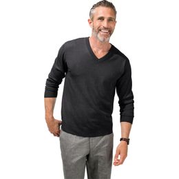 Marco Donati Damen V-Pullover anthrazit-meliert Gr&ouml;&szlig;e 60