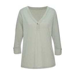 Lascana Damen Blusenshirt lindgr&uuml;n Gr&ouml;&szlig;e 32/34