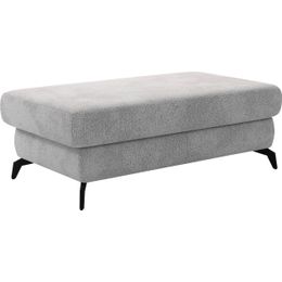 Sit & More Polsterhocker SIT & MORE "Bolero", silber, B:121cm H:45cm T:67cm, 95%Polyester 5%Polyamid, Hocker, Polsterhocker