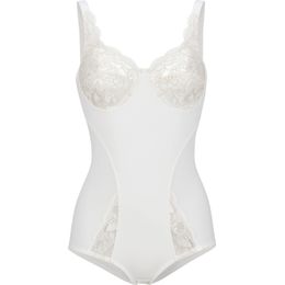 SuSa Damen Body ohne B&uuml;gel mit 2-farbiger Spitze champagner Gr&ouml;&szlig;e 100B