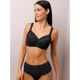 Anita Damen H&uuml;ftslip mit Netzware vorne, schwarz, Gr&ouml;&szlig;e 40