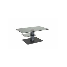 58 aufm Kessel COUCHTISCH h&ouml;henverstellbar Cl&auml;re 100x47x60 Glas Marble Grigio/Grau | Gr.: onesize