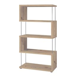 58 aufm Kessel REGAL Elga 66x33x126 B&uuml;cherregal Standregal eiche s&auml;gerau | Gr.: onesize