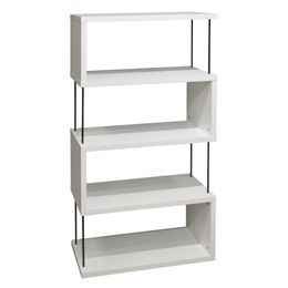 58 aufm Kessel REGAL Elga 66x33x126 B&uuml;cherregal Standregal wei&szlig; matt lack | Gr.: onesize