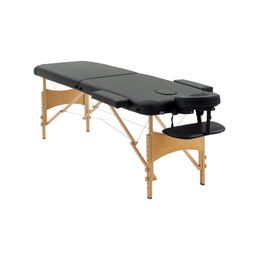 HOMCOM Massagetisch-210L x 81B x 67-92H cm-Schwarz | Gr.: onesize