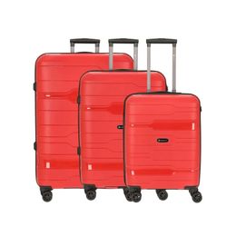 Check.In Memphis Trolley-Set 3tlg. (blau) in rot | Gr.: onesize