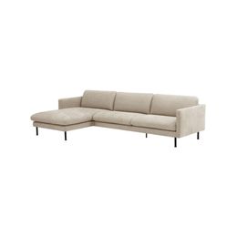 58 aufm Kessel SOFA mit Longchair links Katina Flachgewebe beige | Gr.: onesize