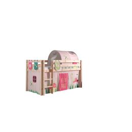 58 aufm Kessel KINDERBETT Karolina 210x114x106 Massivholz Natur Textilset Spring 4 | Gr.: onesize