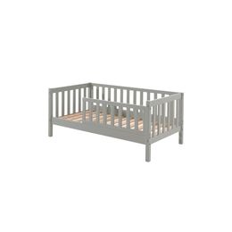 58 aufm Kessel JUNIORBETT Karie 148x60x76 aus Massivholz in Grau | Gr.: onesize