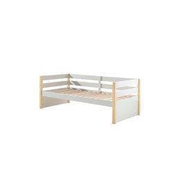 58 aufm Kessel KOJENBETT Karissa 211x77x98 aus Massivholz+MDF in Wei&szlig;/natur | Gr.: onesize