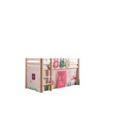 58 aufm Kessel KINDERBETT Karolina 210x114x106 Massivholz Natur Textilset Spring 3 | Gr.: onesize
