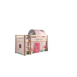 58 aufm Kessel KINDERBETT Karolina 210x114x106 Massivholz Natur Textilset Spring 2 | Gr.: onesize