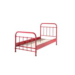 58 aufm Kessel METALLBETT Karlyn 210x111x98 aus Metall in Rot | Gr.: onesize