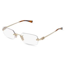 Miu Miu MU 50YV Brille Damen | Fassung: Randlos, Eckig, Gold Hell