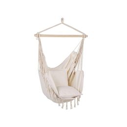 Beliani H&auml;ngesessel BONEA in Beige - (W) 95 x (H) 125 x (L) 55 cm | Gr.: onesize