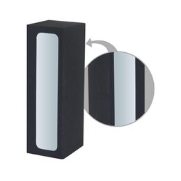 Licht-Erlebnisse Wandlampe (B)8.5 x (H)32 cm in SchwarzSchwarz | Gr.: onesize