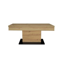 58 aufm Kessel COUCHTISCH H&ouml;henverstellbar Else 1 110x59x60 Holzwerkstoff Asteiche | Gr.: onesize