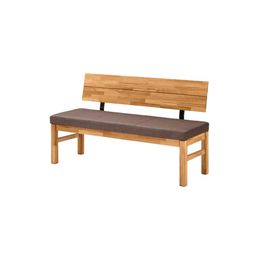 58 aufm Kessel SITZBANK Danny 130 x 55 x 84 aus Massivholz Wildeiche ge&ouml;lt/Braun | Gr.: onesize