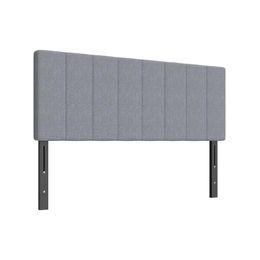 HOMCOM Kopfteil-160L x 10B x 106-126H cm-Grau | Gr.: onesize