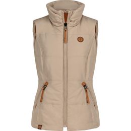 CR&Eacute;ATION L Damen Steppweste in Microfaser-Qualit&auml;t beige Gr&ouml;&szlig;e 54