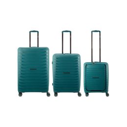 Franky Koffer 3er Set PP15-55-L/69DF/77DF Spinner Gr. S/M/L teal | Gr.: onesize