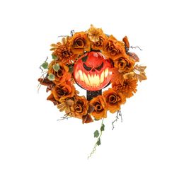 Outsunny Halloween-K&uuml;rbiskranz-44L x 9B x 44H cm-Orange | Gr.: onesize