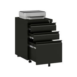 Vinsetto Rollcontainer-39L x 48B x 60H cm-Schwarz | Gr.: onesize