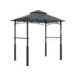Outsunny Grillpavillon 243L x 148B x 248H cm Dunkelgrau | Gr.: onesize