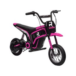 HOMCOM 24V 350W Motor Kinder Elektromotorrad Rosa | Gr.: onesize